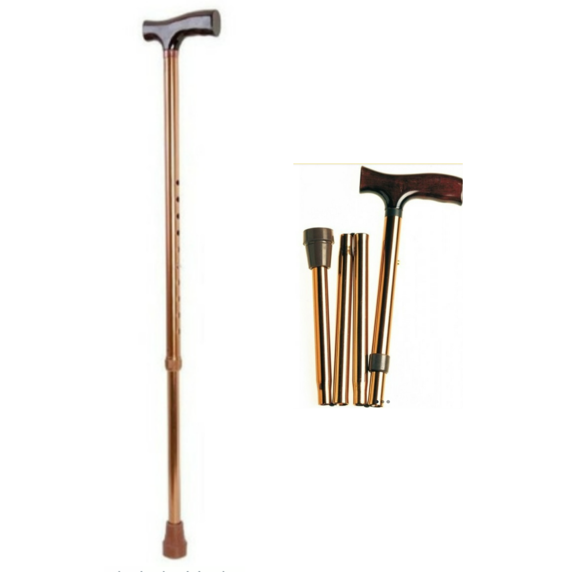 Bastón plegable de aluminio